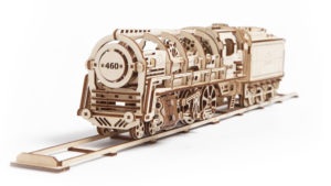 Locomotive R17 Wooden 3D Puzzle by WoodTrick - Puzzle Score